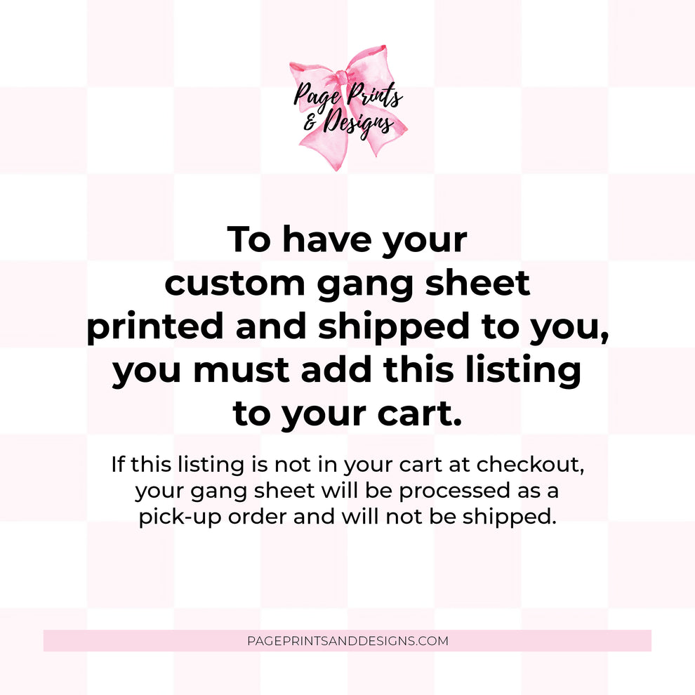 Build a 22" Custom Gang Sheet – Page Prints & Designs